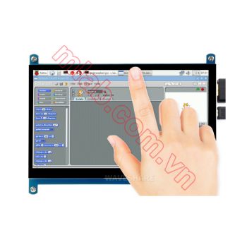 Màn hình LCD 7inch HDMI (H) (with case), 1024x600, IPS, cảm ứng điện dung Waveshare